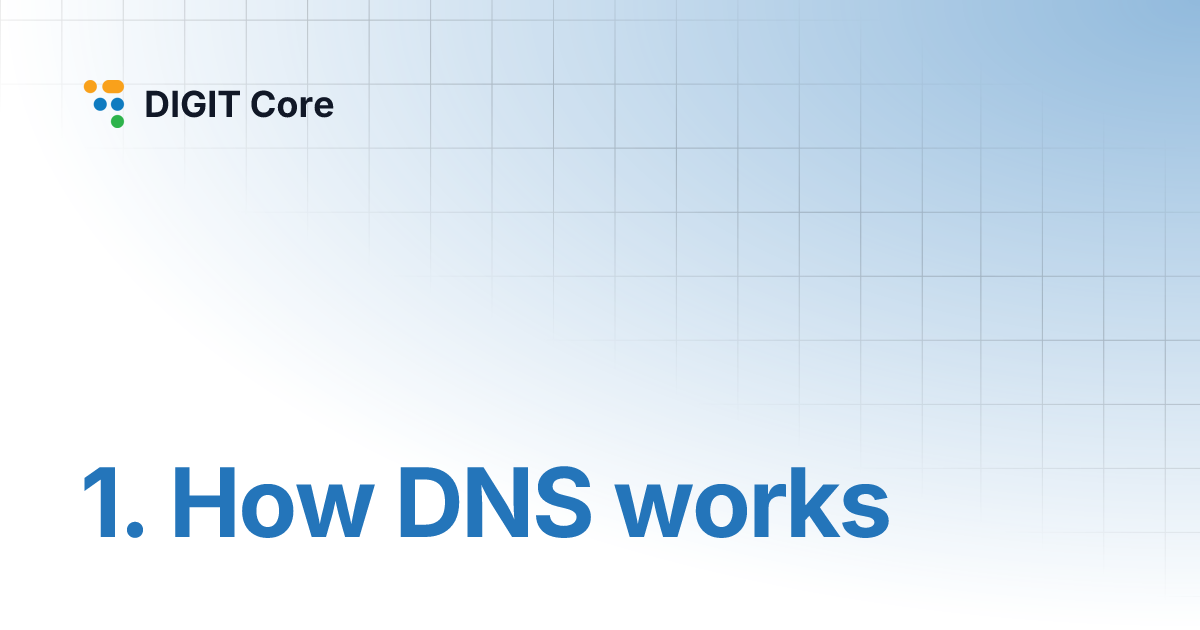 1. How DNS works | DIGIT Core