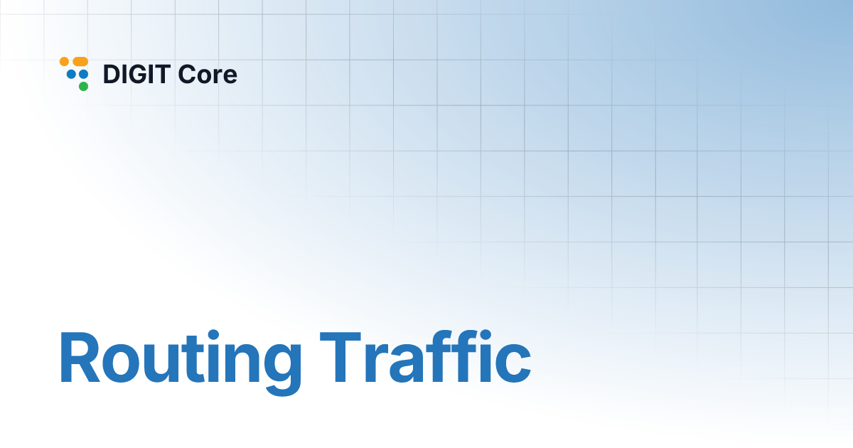 Routing Traffic | DIGIT Core