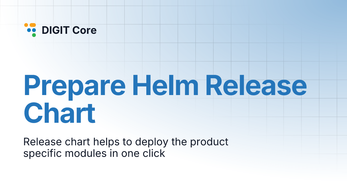 Prepare Helm Release Chart | DIGIT Core